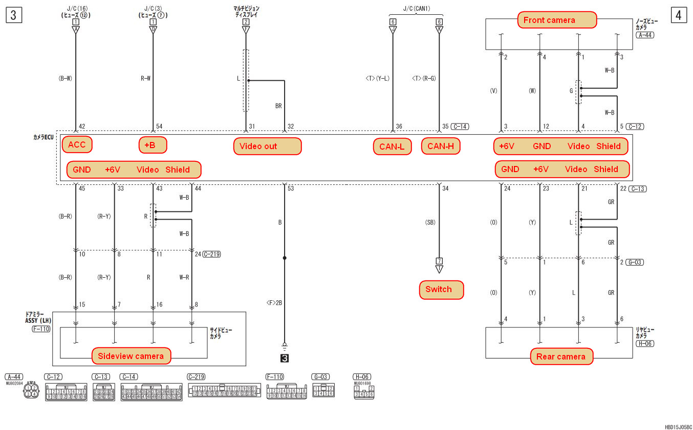 Прошивка MMCS J-04 (J-03). Часть 3 "Задействование передней камеры" — Mitsubishi Delica D:5, 2,4 ...