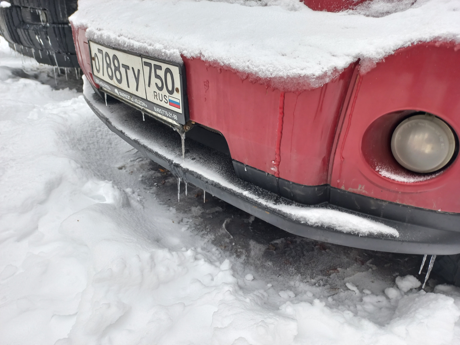 Юбка (спойлер) переднего бампера Додж Нитро. — Dodge Nitro, 2,8 л, 2007 ...