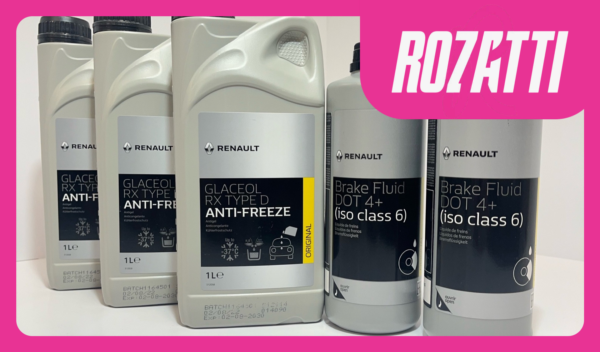 Оригинальный антифриз и тормозная жидкость Renault — Rozatti на DRIVE2