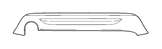 31290772 Спойлер заднего бампера под выхлопные трубы и парктроники ...