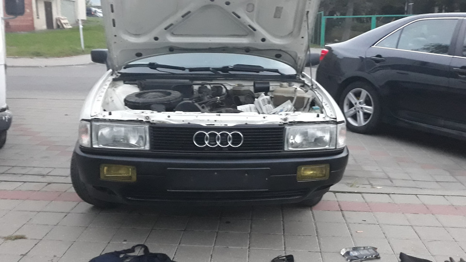 Бампер с птф! — Audi 80 (B3), 1,8 л, 1988 года | стайлинг | DRIVE2
