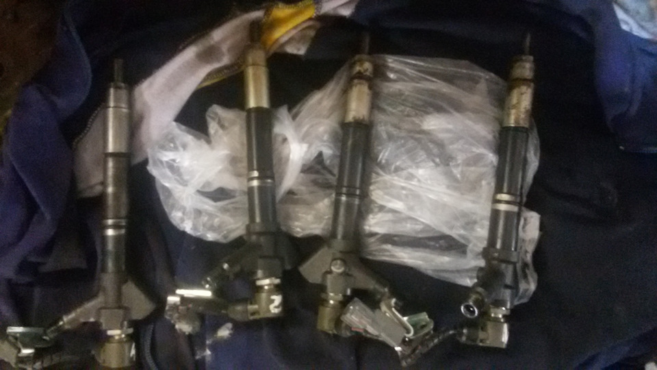 Замена медных шайб форсунок, так же уплотнительные кольца форсунок ...