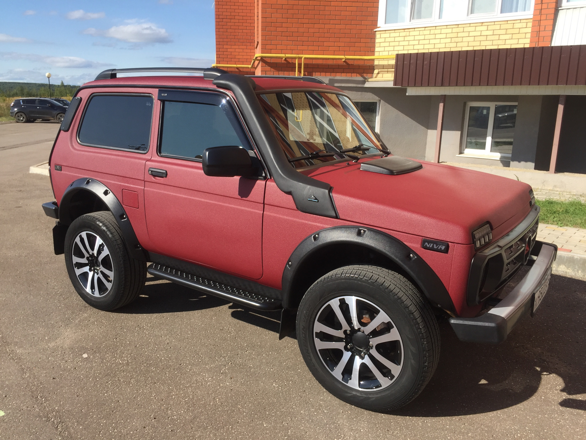 Диски R 18 Сахара с УАЗ Патриот на ниву. — Lada 4x4 3D, 1,7 л, 1996 ...