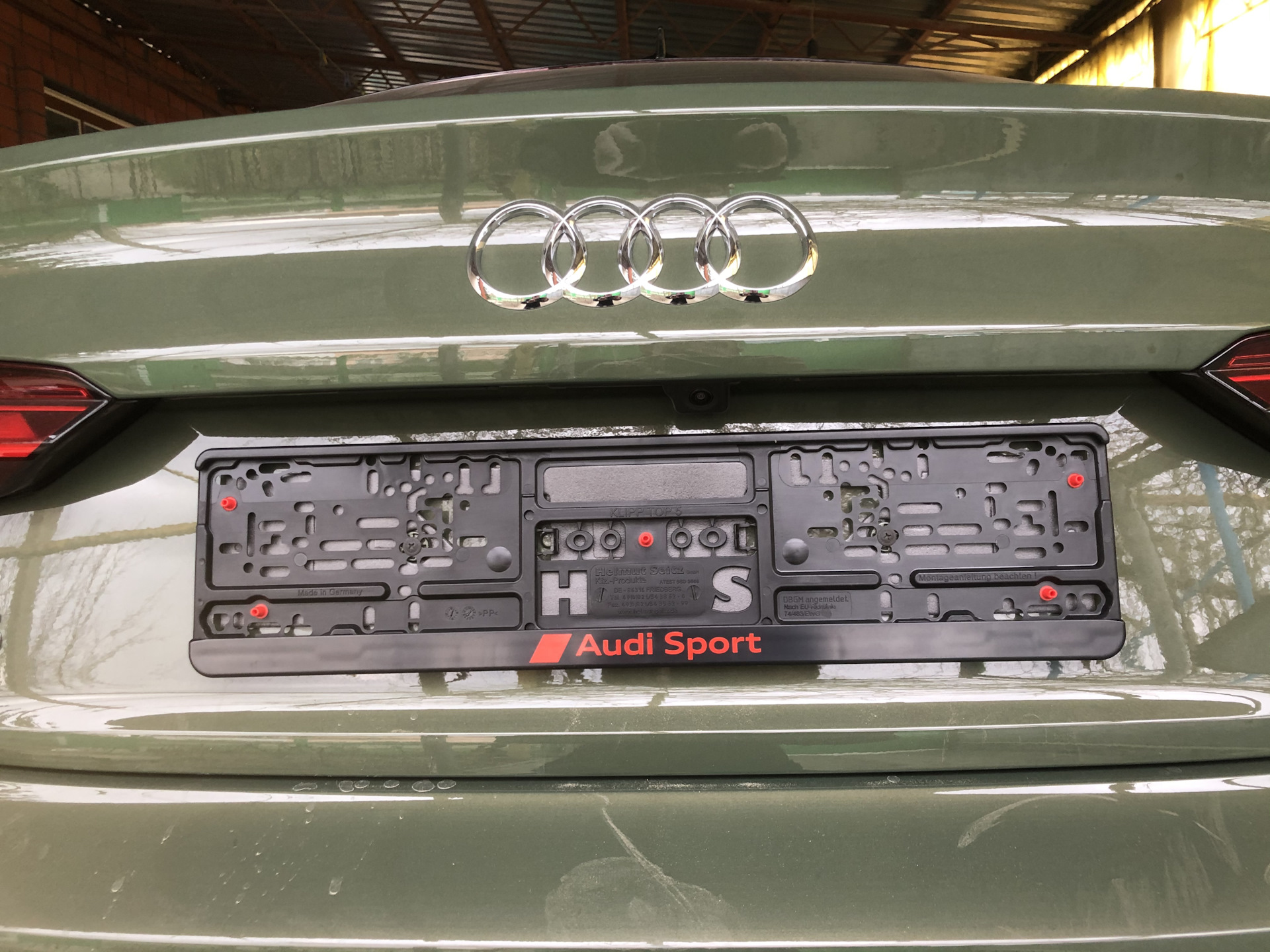 Рамка номерного знака — Audi A5 Sportback (2G), 2 л, 2021 года ...