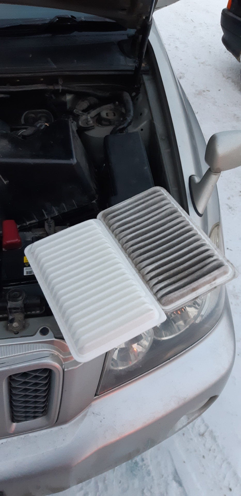 Замена салонного и воздушного фильтров — Toyota Kluger, 3 л, 2002 года ...