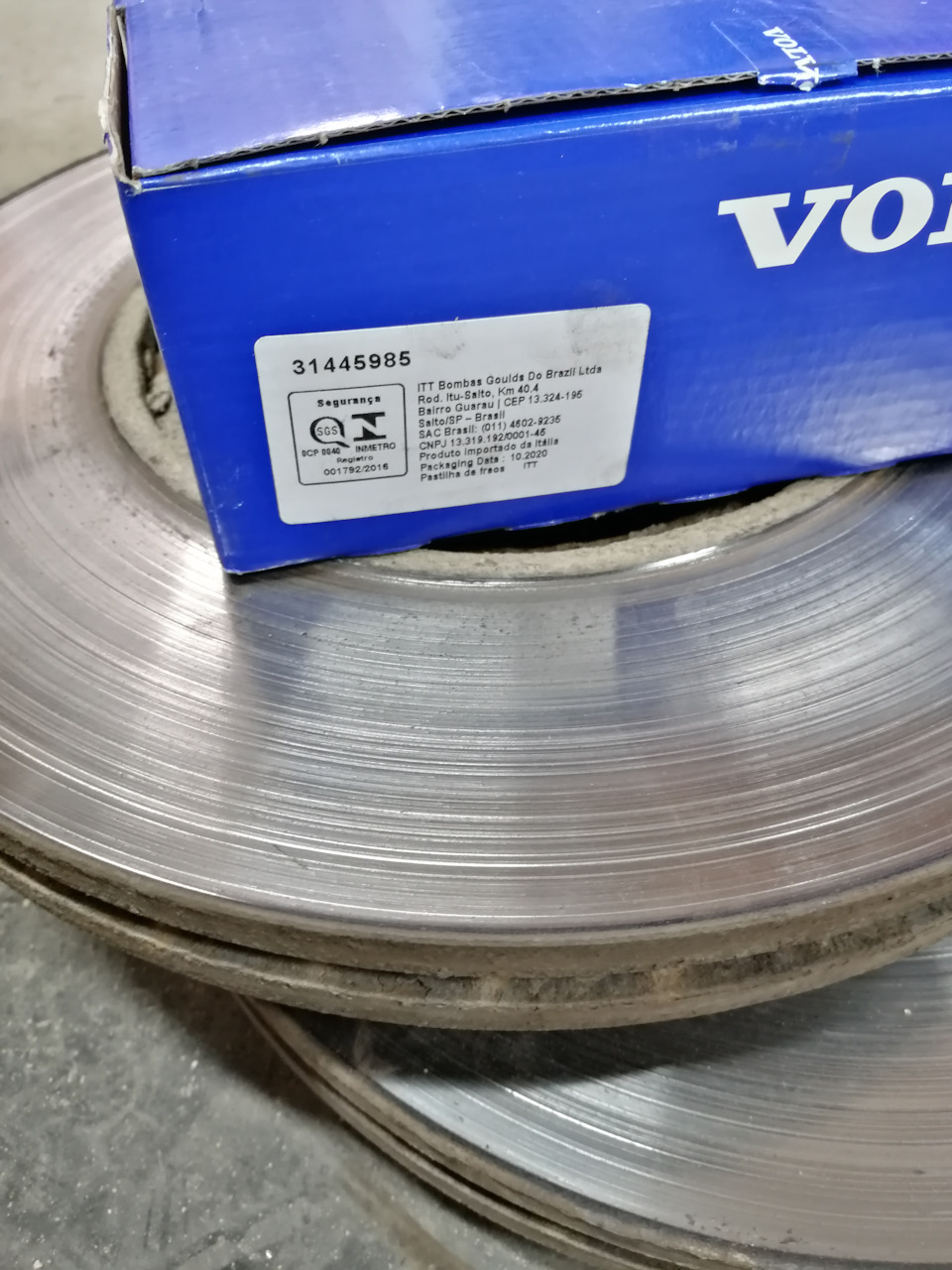 31445985 Колодки тормозные дисковые комплект Volvo | Запчасти на DRIVE2