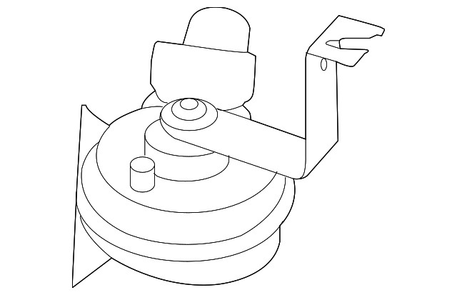 61337342948 Рупорный звуковой сигнал НЧ электронный BMW | Запчасти на ...
