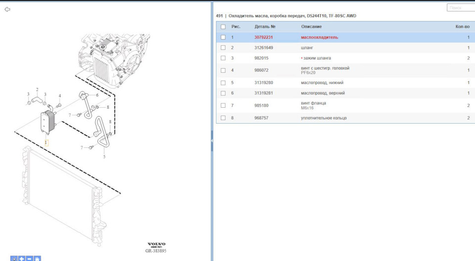 31319280 Трубка АКПП Volvo | Запчасти на DRIVE2