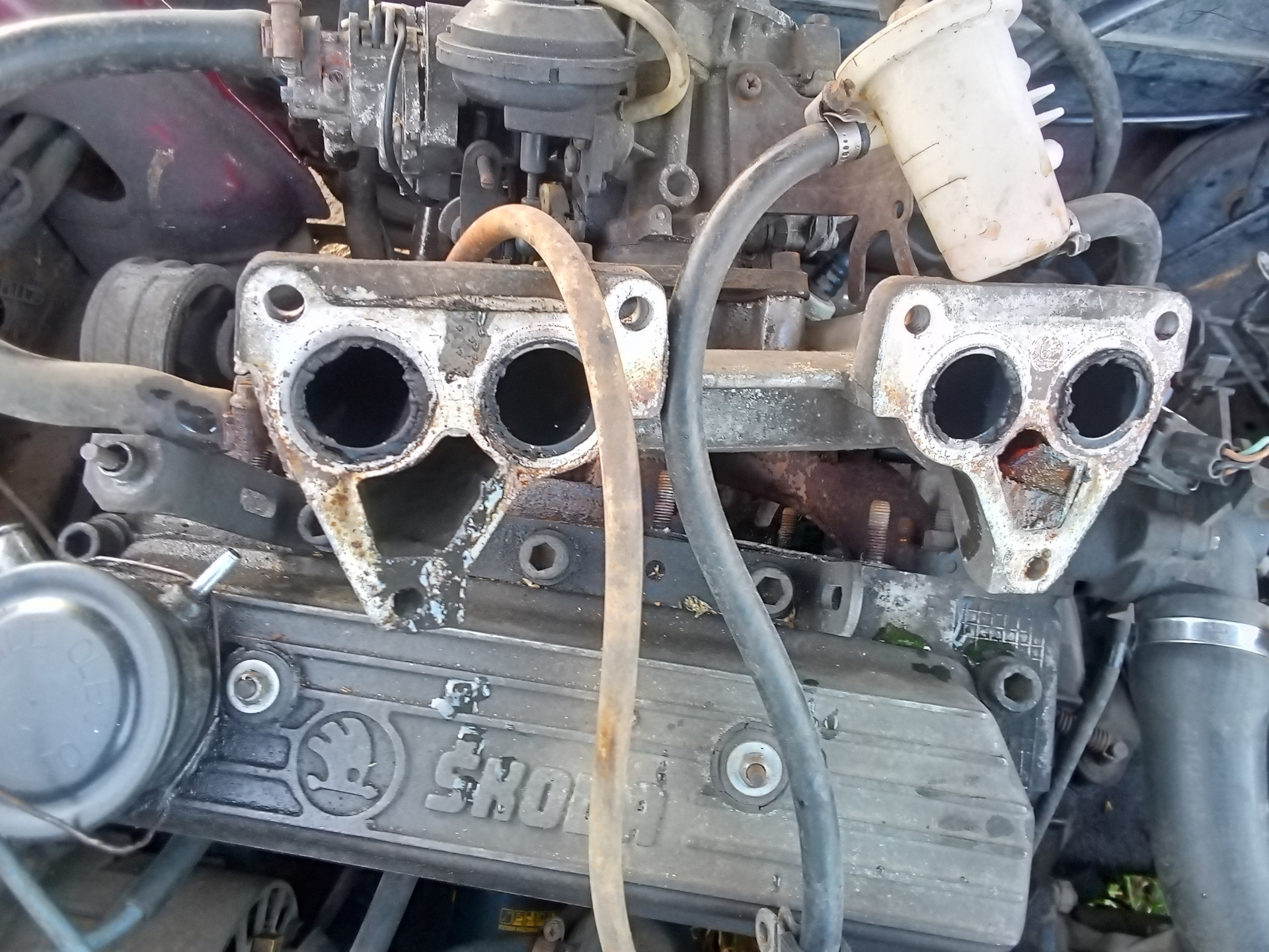 Skoda Felicia универсал 1.3, карб, замена выхлопной системы. — Skoda ...
