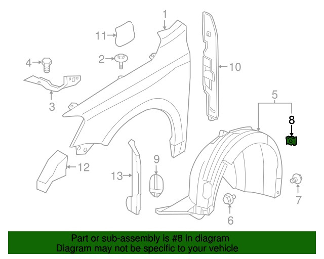 N90959101 Гайка (M5x16,5x11) / VAG | Запчасти на DRIVE2