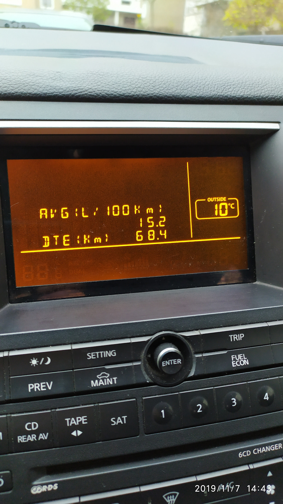 Расход — Infiniti FX (1G), 3,5 л, 2005 года | заправка | DRIVE2