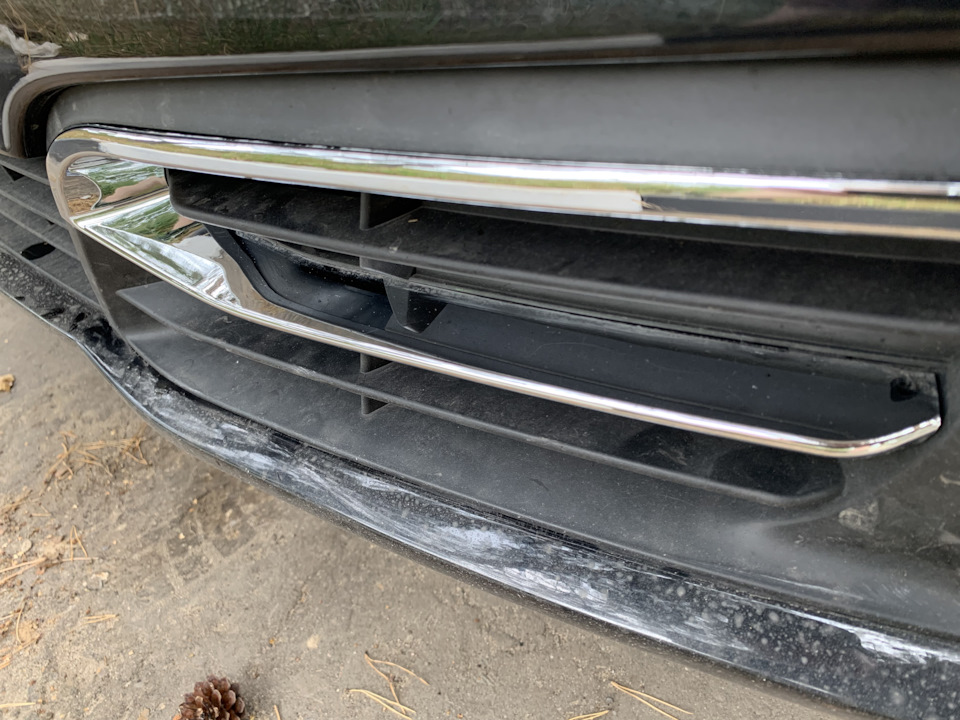 запись_12 f10 lci замена хромированных накладок ПТФ — BMW 5 series (F10 ...