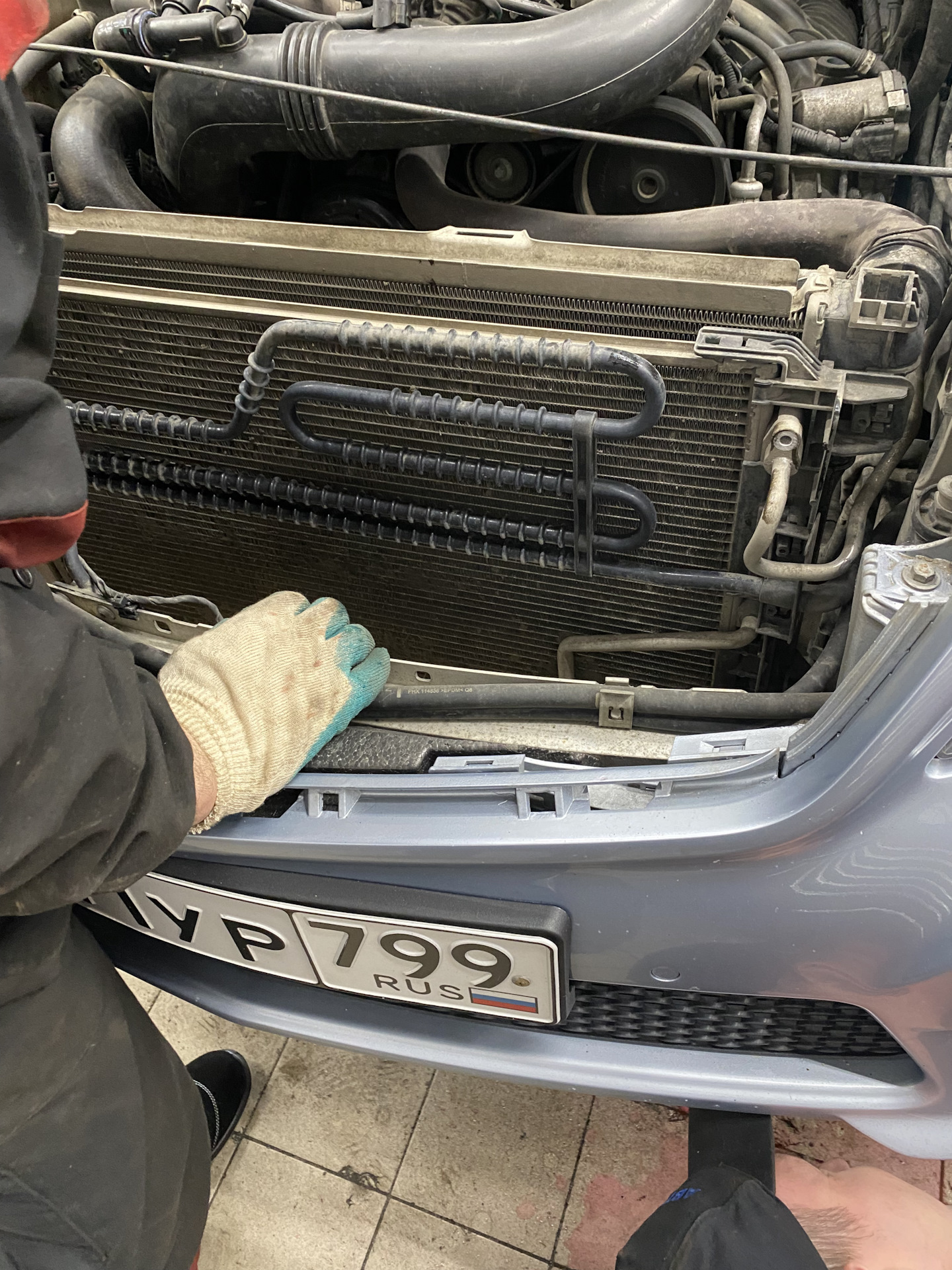 Мойка радиаторов со снятием . — Mercedes-Benz E-Class (W212), 1,8 л ...