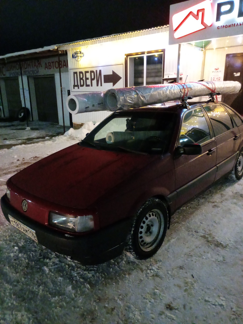 Багажник на крышу пассат б3 седан с озон. — Volkswagen Passat B3, 1,9 л ...