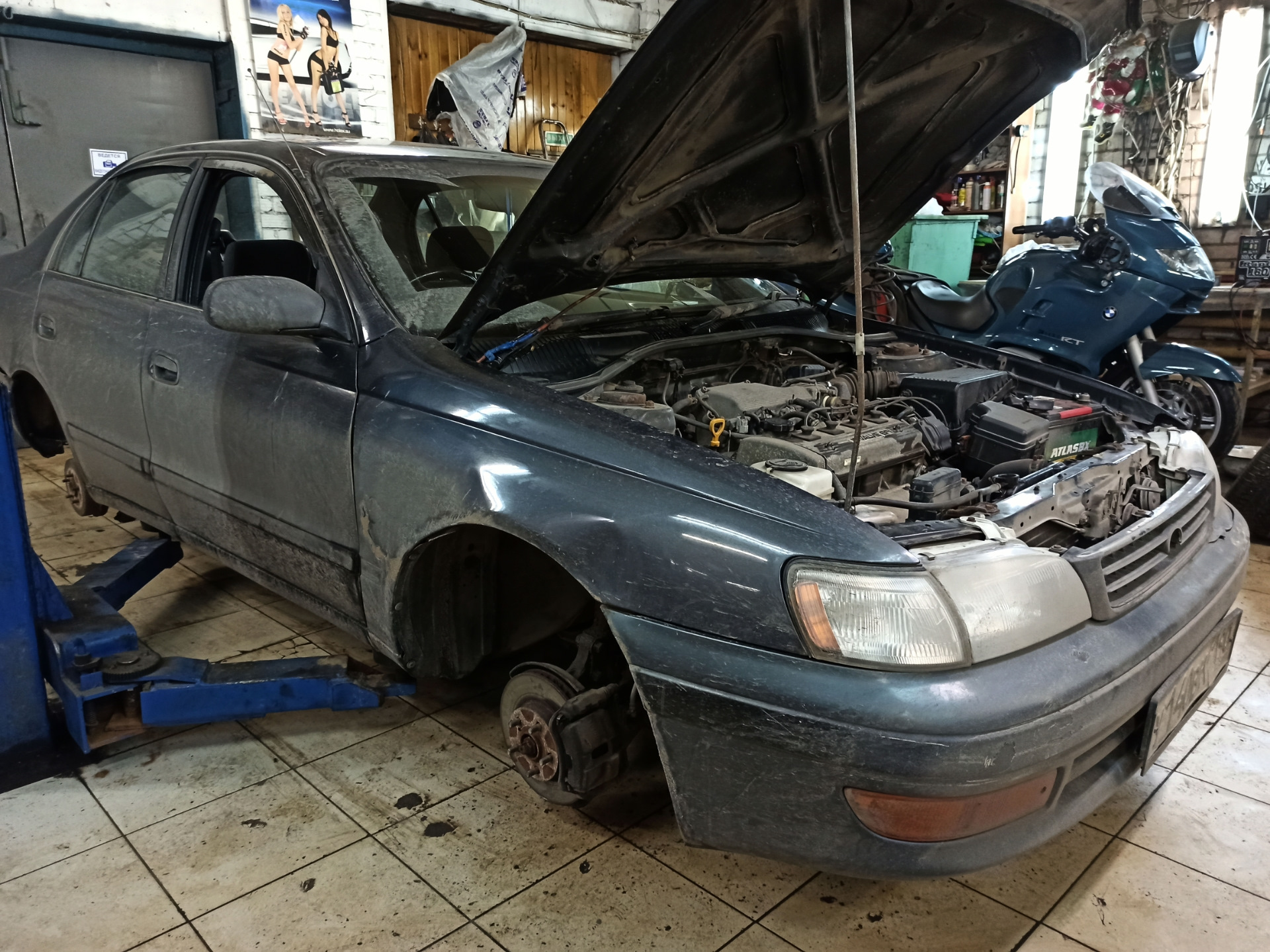 Смена крови — Toyota Corona (T190), 1,6 л, 1994 года | плановое ТО | DRIVE2