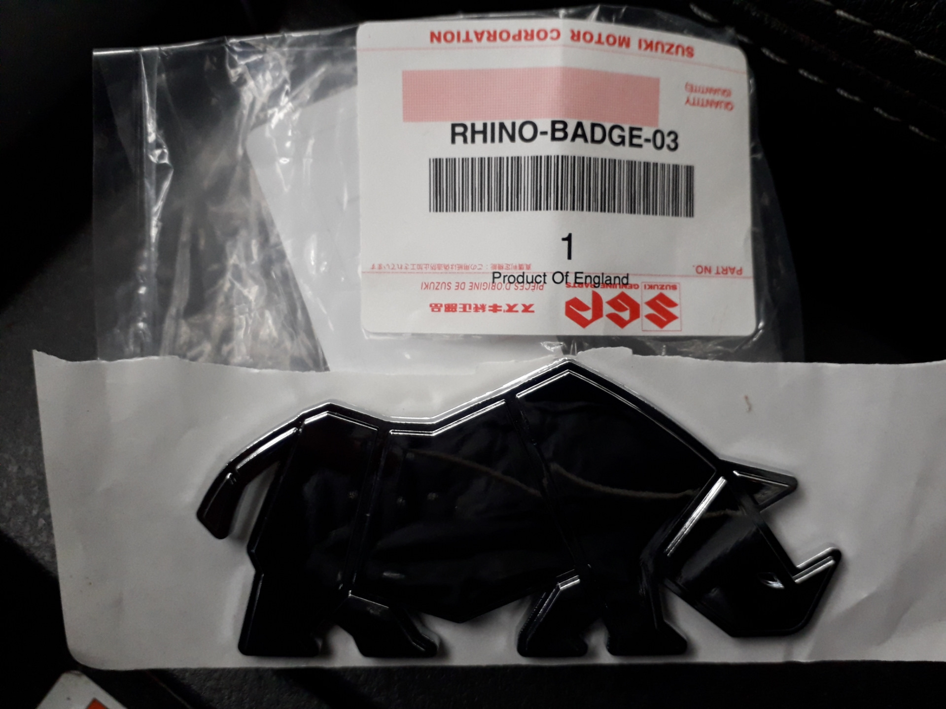 43. Rhino badge (free) КОНКУРС! — Suzuki Grand Vitara (2G), 2,4 л, 2017 ...