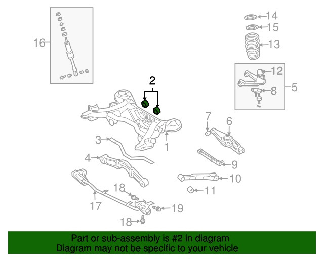 MR554076 Сайлентблок заднего дифференциала Mitsubishi | Запчасти на DRIVE2