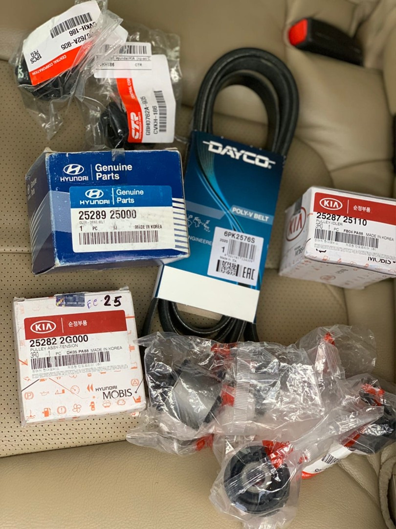 ТО продолжение (ролики, ремень) — Hyundai Santa Fe (2G), 2,4 л, 2011 ...