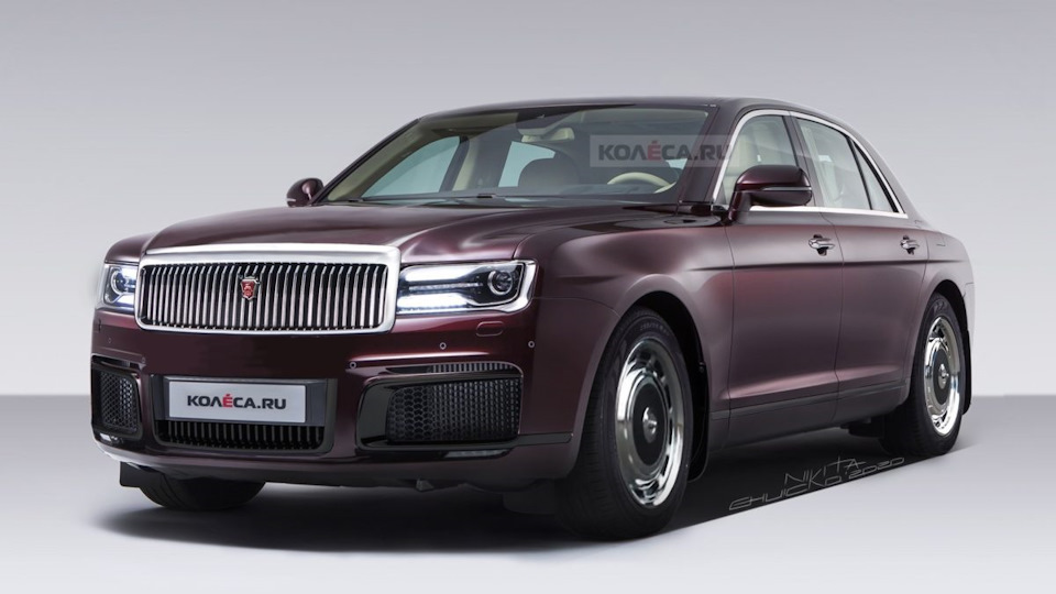 Первые изображения новой «Волги» на базе Aurus показали в Сети. — DRIVE2