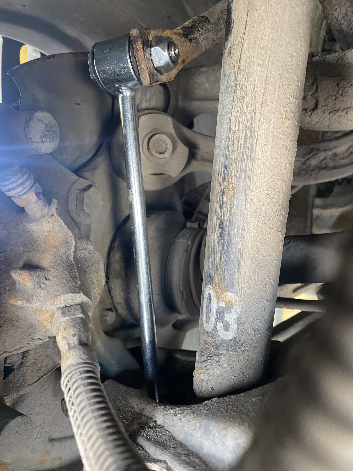 Стойки стабилизатора. — Mercedes-Benz C-Class (W204), 3 л, 2008 года ...