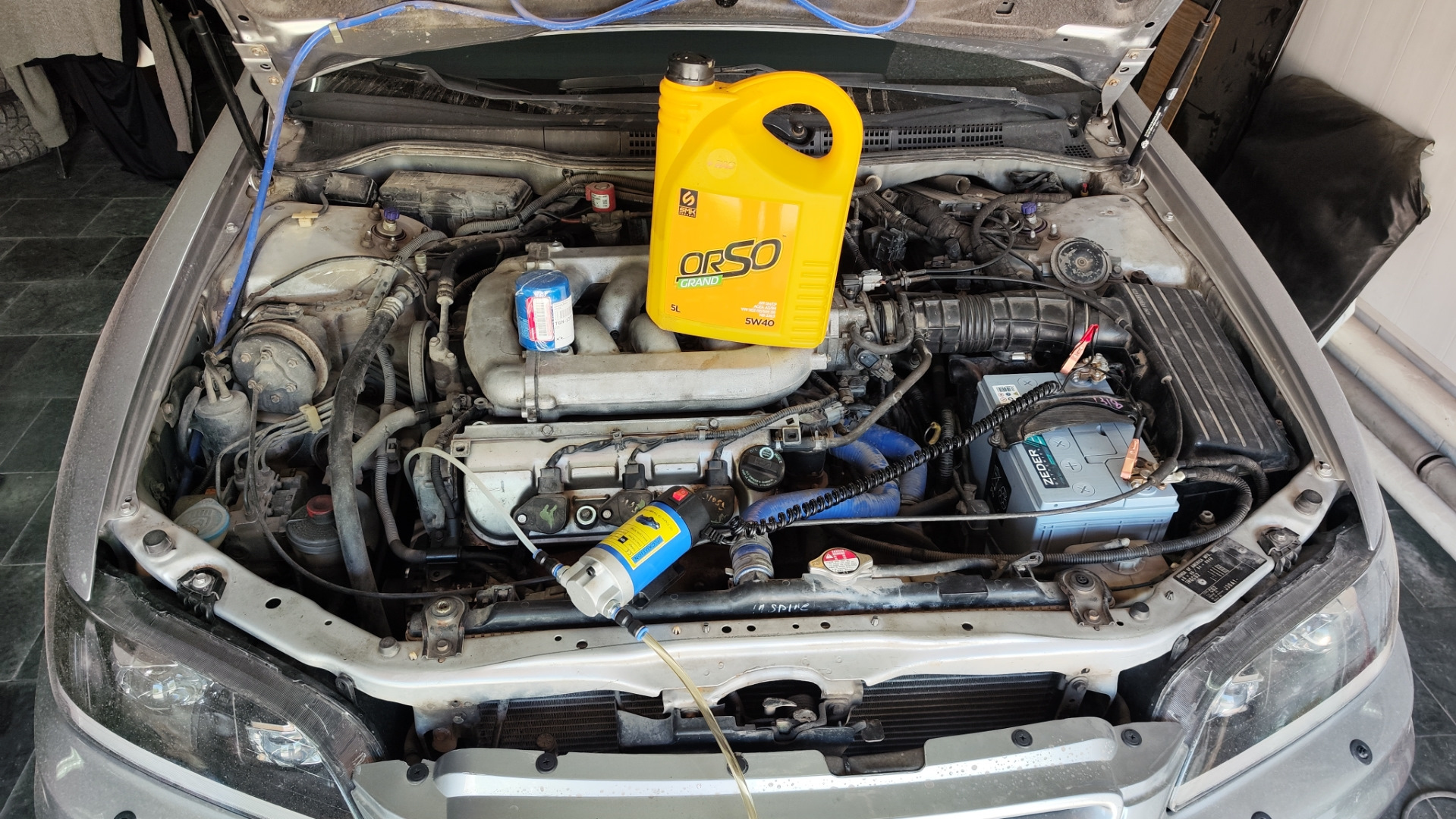 Очередная замена масла ДВС — ORSO Grand 5W40. — Honda Accord Coupe (6G), 3 л, 1999 года ...