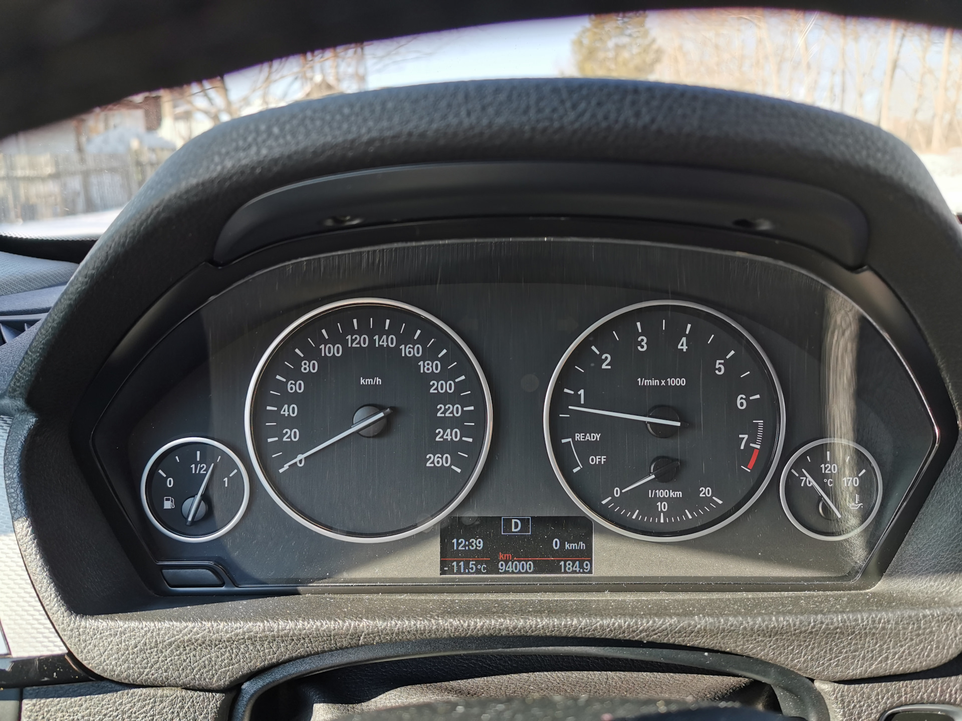 Накладки на зеркала и перетяжка руля — BMW 3 series (F30), 2 л, 2014 ...