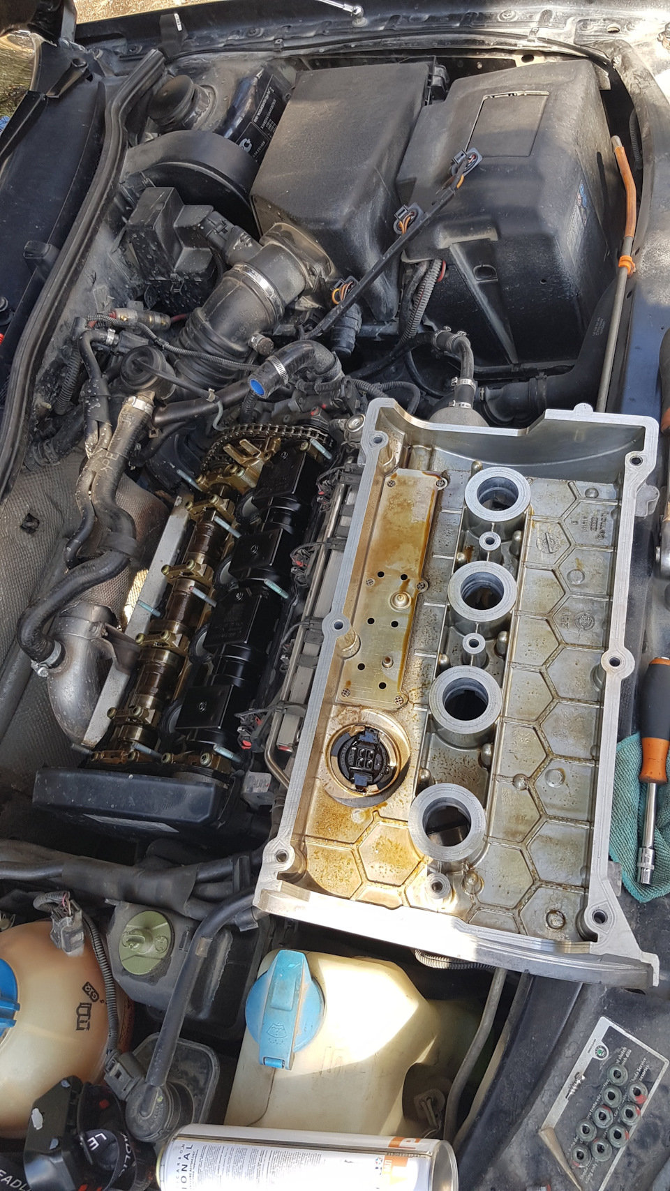 Замена прокладки 1.8t 20v, свечей PFR7Q — Skoda Octavia A4 Mk1, 1,8 л ...