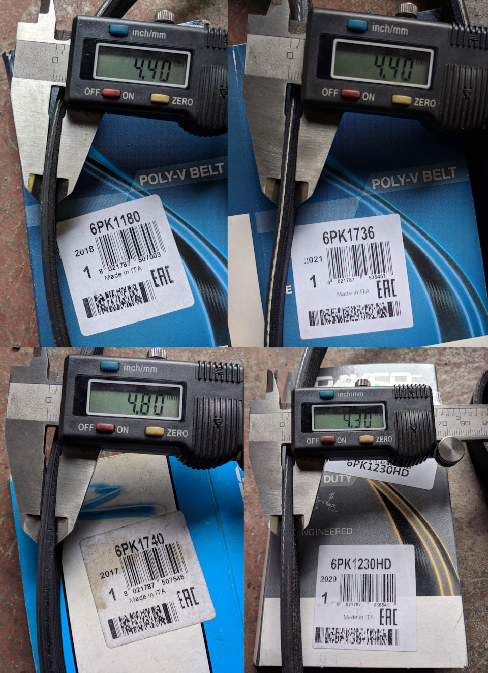 обводной ремень растянулся: dayco — Citroen C5 (1G), 2,2 л, 2003 года ...