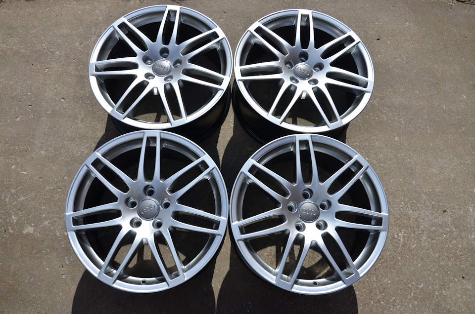 R18 Rs4 look wheels + Michelin PS4 — Audi A4 (B7), 2 л, 2007 года ...