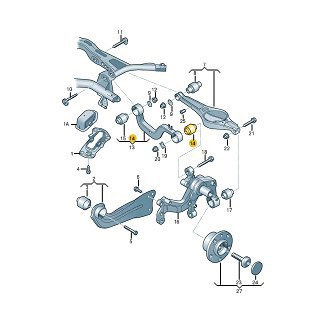 Замена сайлентблоков (18шт) задней подвески. — Skoda Octavia A5 Mk2, 2 ...