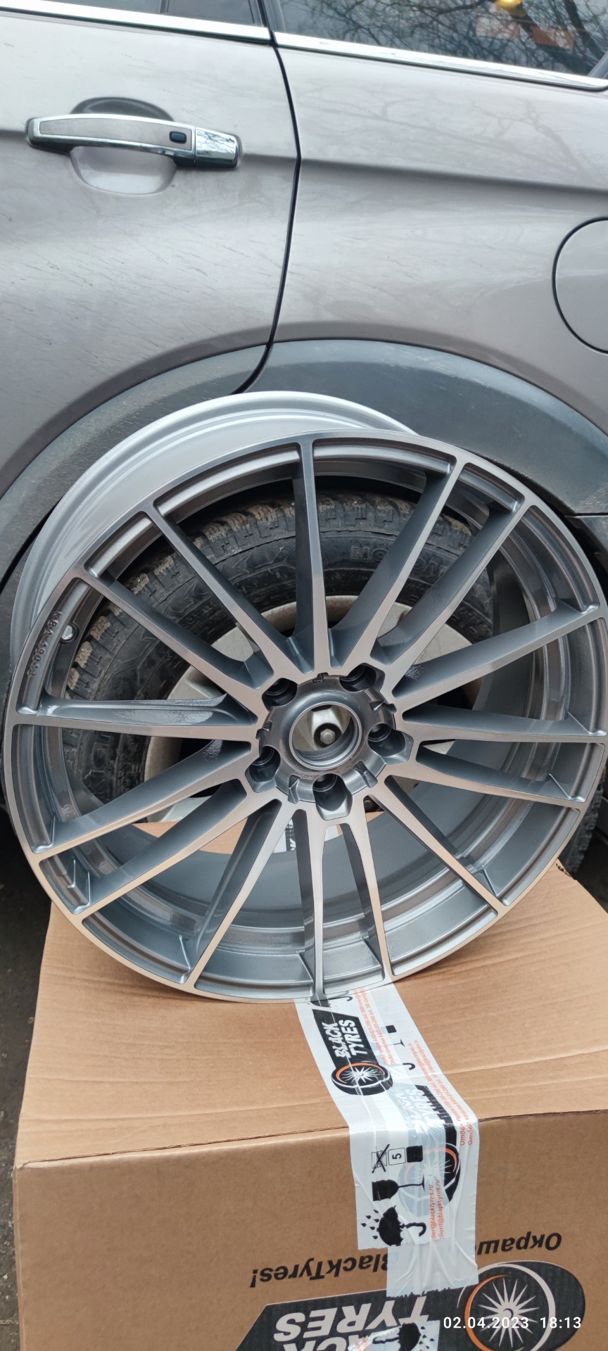 Покраска дисков + резина — Chevrolet Captiva (1G), 2,2 л, 2014 года ...
