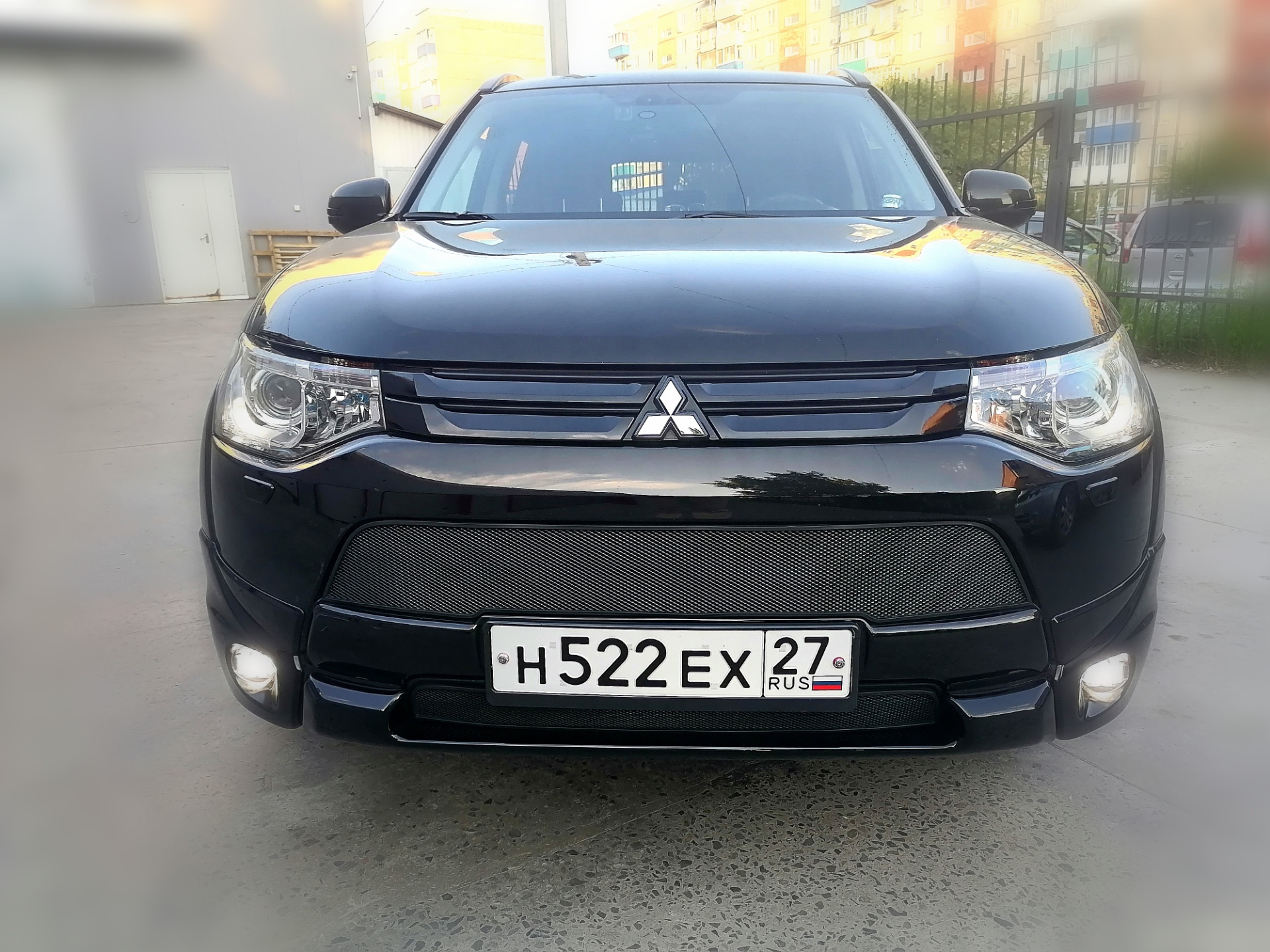 Передняя накладка Samurai от Arsenal Tuning — Mitsubishi Outlander (3G ...