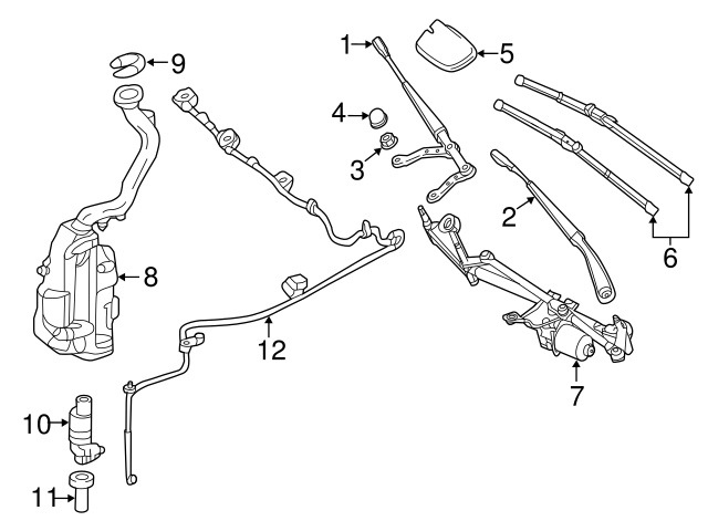 A1768202800 Комплект щеток стеклоочистителя 2шт Mercedes | Запчасти на ...