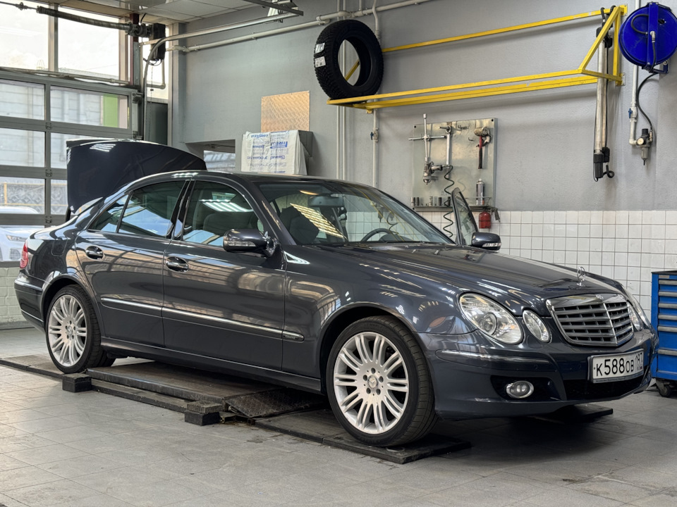 ТО🔧 — Mercedes-Benz E-class (W211), 2 л, 2008 года | техосмотр | DRIVE2