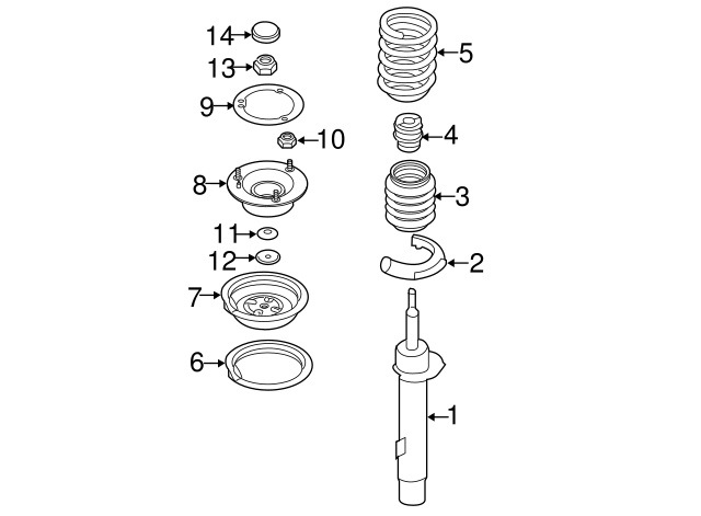 31316851340 Амортизационная стойка П Пд BMW | Запчасти на DRIVE2