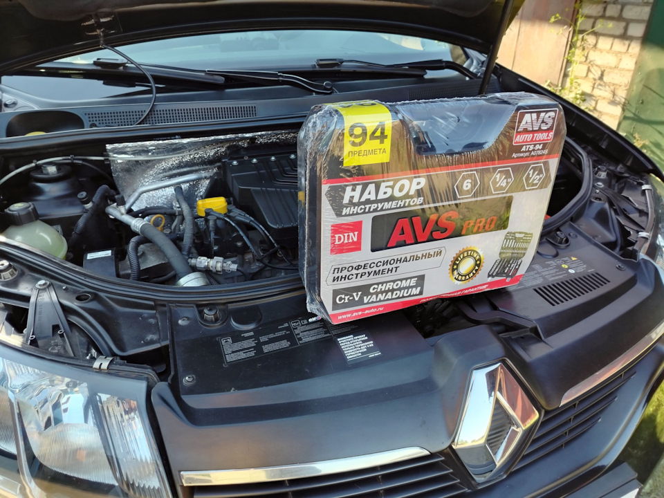 Новый помощник от AVS, ATS-94 в гараже… — Renault Sandero Stepway (2G), 1,6 л, 2015 года ...