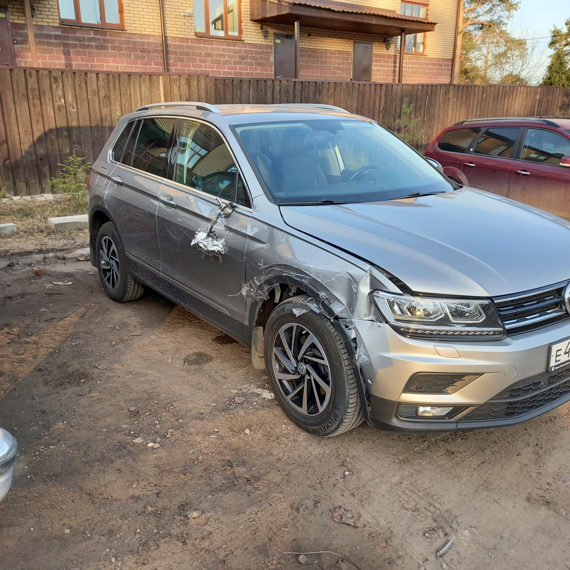 ДТП и ремонт — Volkswagen Tiguan (2G), 2 л, 2018 года | кузовной ремонт ...