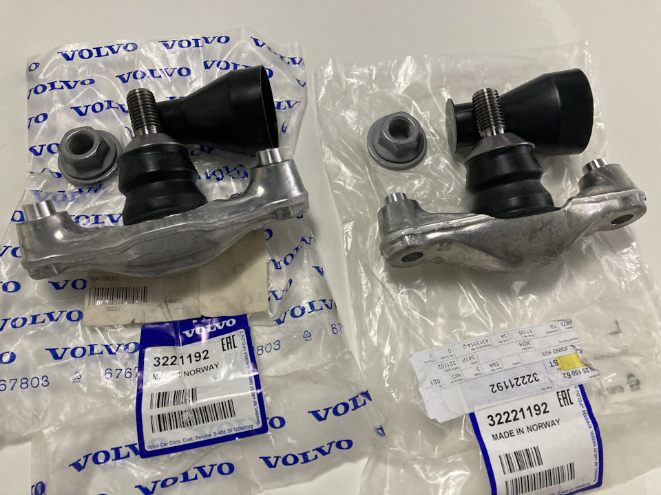 Замена передних шаровых опор и углы установки колес — Volvo S90 (2G), 2 ...