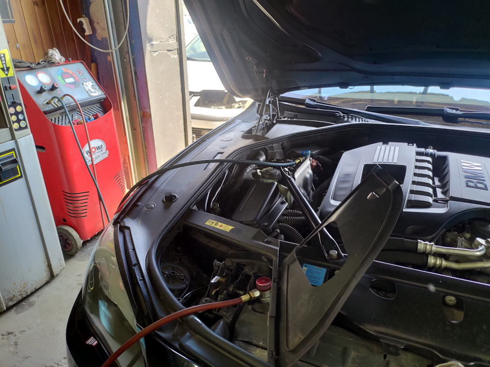 Заправка кондиционера — Bmw 7 Series F01 02 3 л 2008 года визит на сервис Drive2