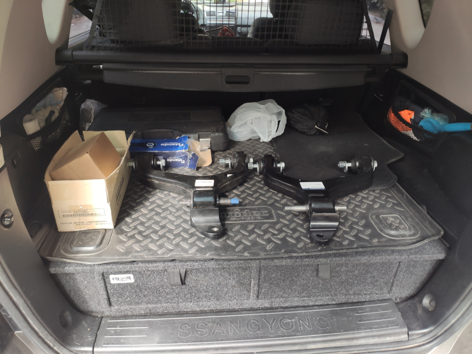 Замена нижних рычагов и рулевых наконечников — SsangYong Rexton W (3G ...