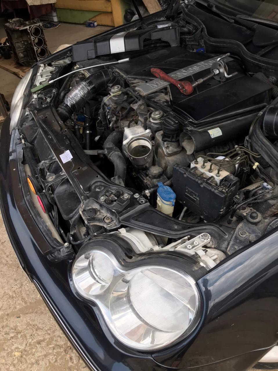 Первые вложения. — Mercedes-Benz C-Class (W203), 2,6 л, 2001 года ...