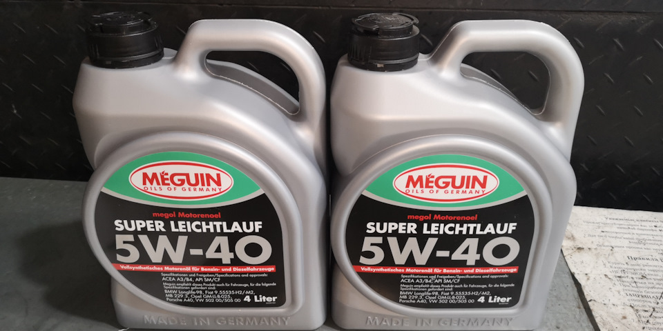 Масло Meguin Super Leichtlauf 5W-40 — УАЗ Patriot, 2,7 л, 2020 года ...