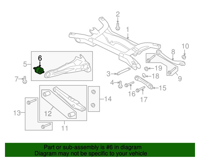 4120A125 Сайлентблок рычага задней подвески Mitsubishi | Запчасти на DRIVE2