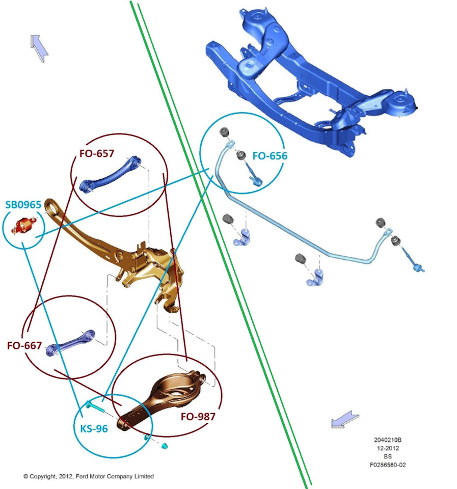 К-т рычагов задней подвески Ford Kuga2 на Ford Kuga (2G). | 21 000 ₽ в ...