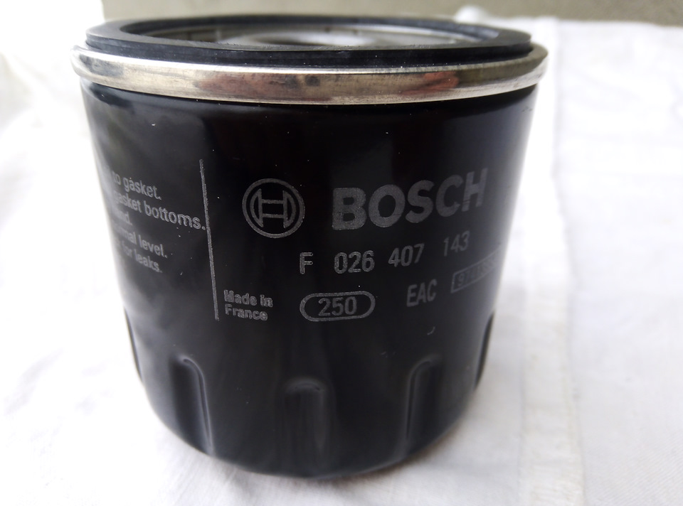 F026407143 Масляный фильтр BOSCH | Запчасти на DRIVE2
