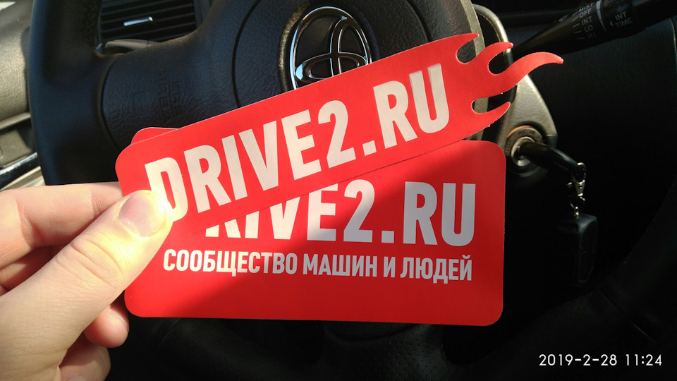 Наклейка Drive2 — Toyota Corolla (120), 1,6 л., 2004 года | аксессуары ...