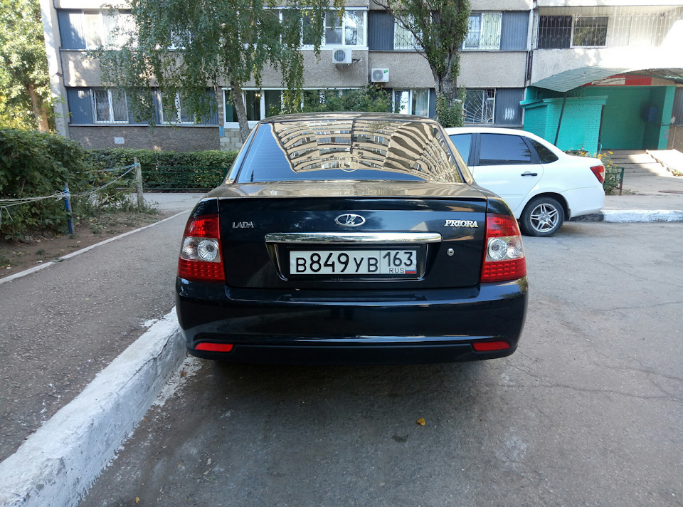 Лип спойлер! Задний бампер приора 2! — Lada Приора седан, 1,6 л, 2007 ...