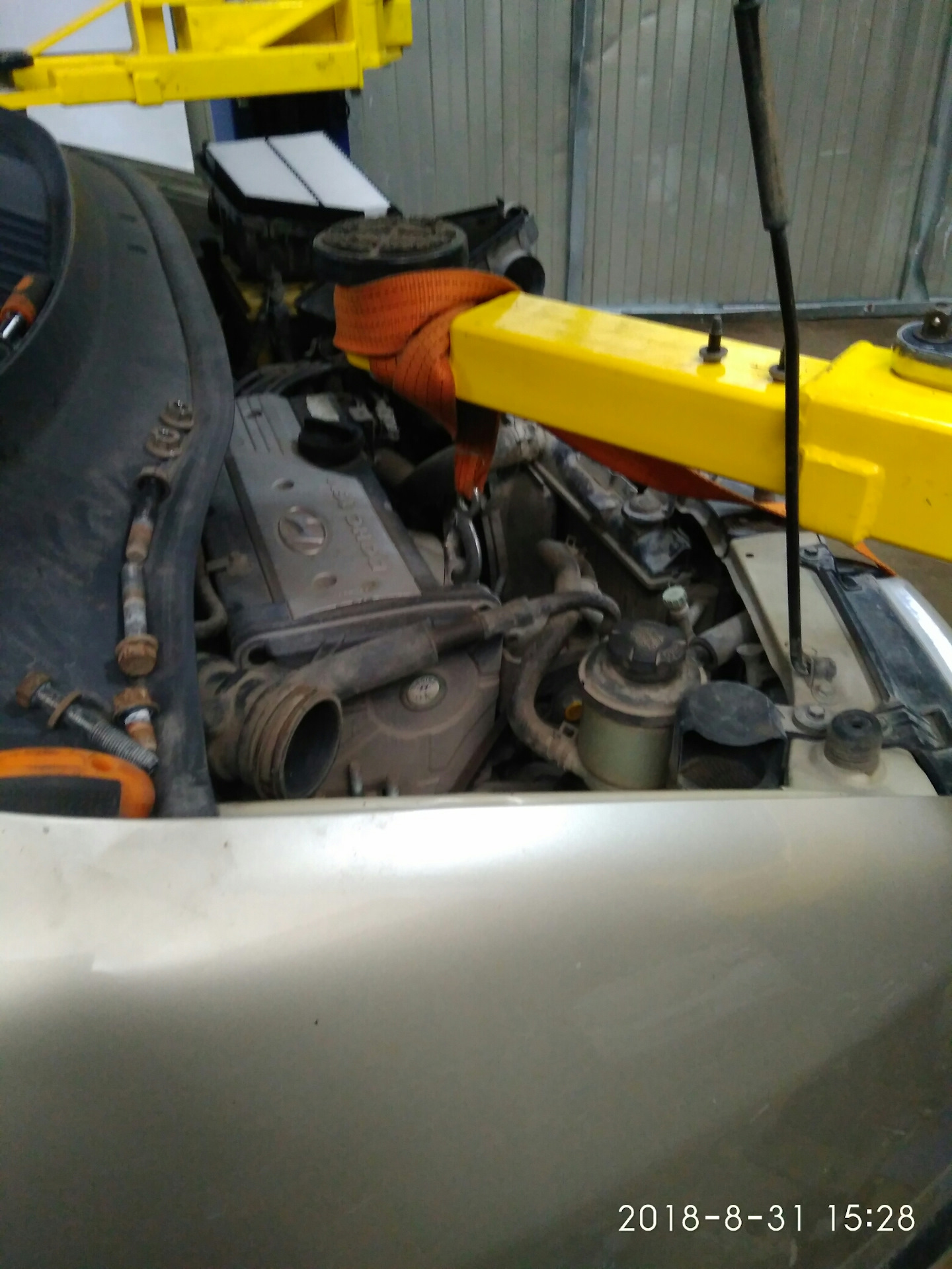 Правая опора двс — Hyundai Matrix, 1,6 л, 2008 года | своими руками ...