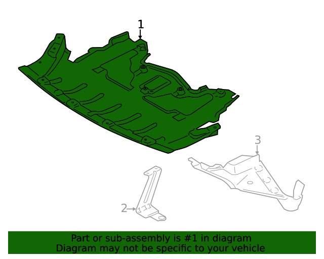 51757158385 Экран моторного отсека Пд BMW | Запчасти на DRIVE2