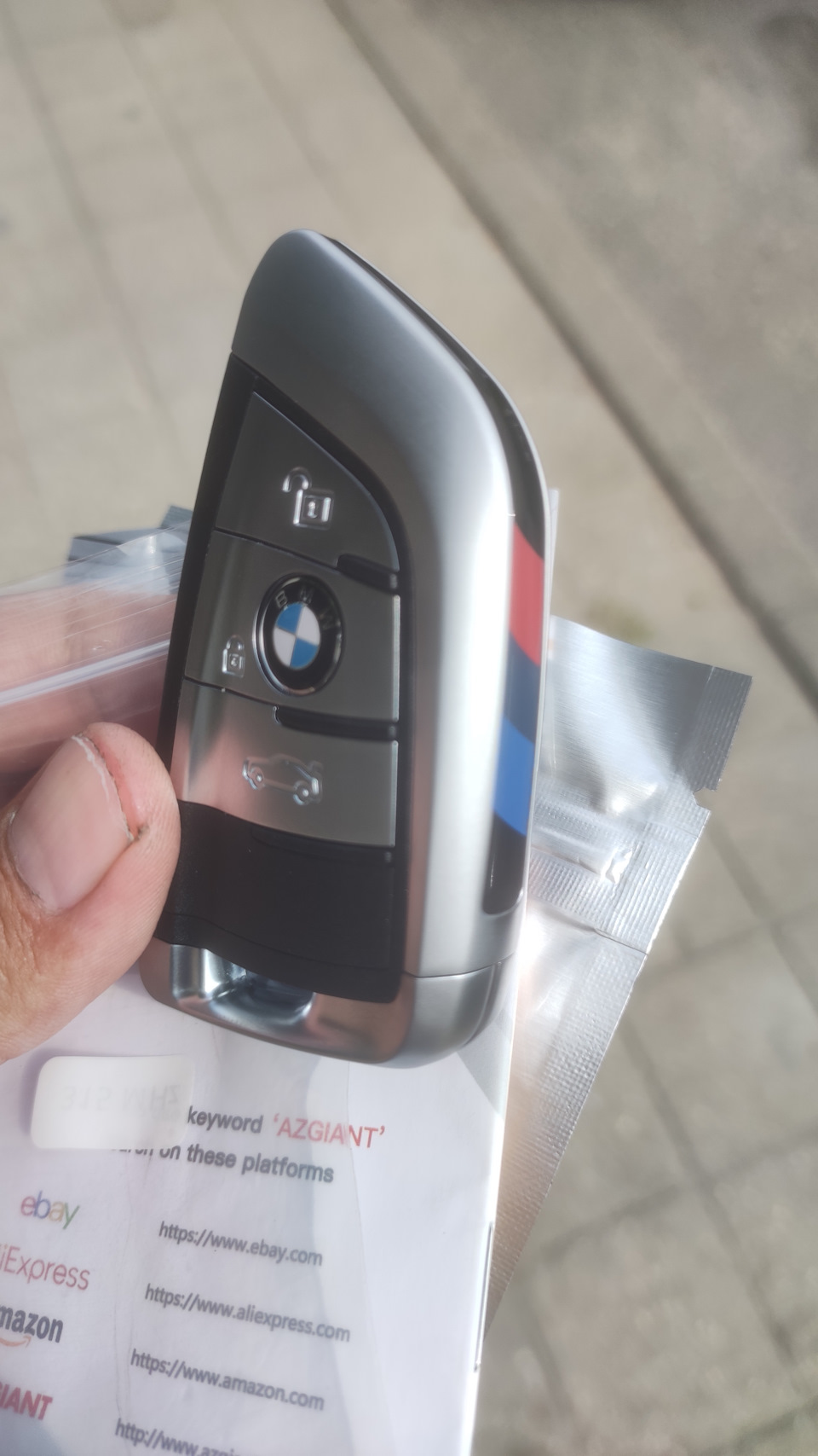 Ключ для BMW в новом дизайне. Прописал новый ключ. — BMW X5 (E70), 4,8 ...